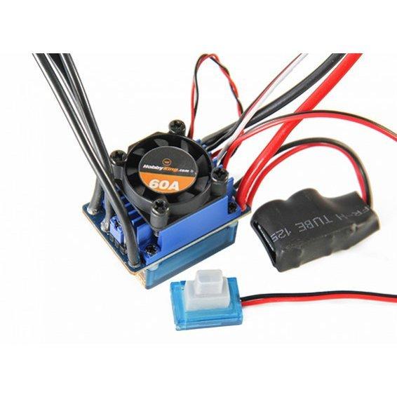 HobbyKing 防水 カー用 60A 2-3S ブラシレスカー ESC w /リバース＆2A Bスピードコントローラー : ホビーショップ ...