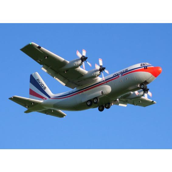 AVIOS (PNF) C-130 V2 Civilian Cargo Scale Turboprop W/Retracts ＆ Flaps ...