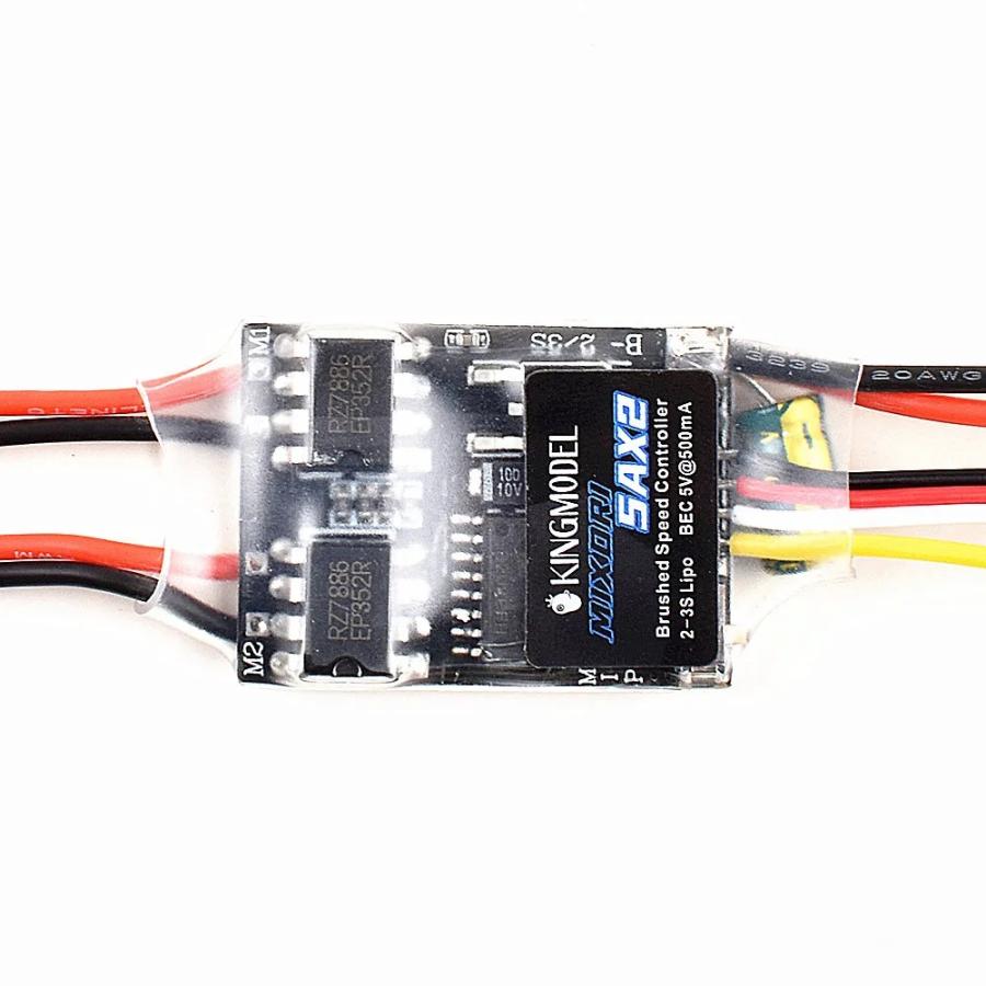 King Model 5A x2 アンプ ESC Bec 5V/0.5A 双方向 ブラシ モーター スピード コントローラー 車両/ボート ...