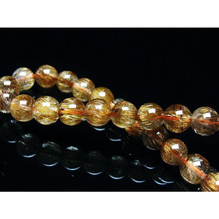 パワーストーン 天然石 ファイナルグレードルチルクォーツ（金針ルチル水晶）ブレスレット 7mm t15-10783 : H.S.K STONE ...