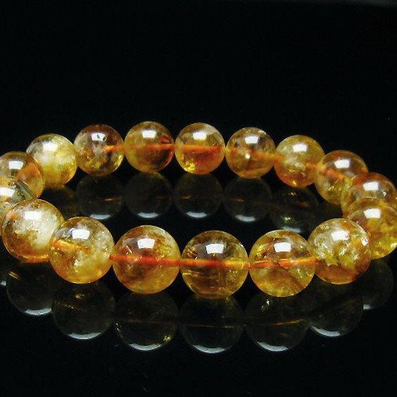 パワーストーン 天然石 虹入りシトリンブレスレット 13mm t366-12235 : t366-12235 : H.S.K STONE ...