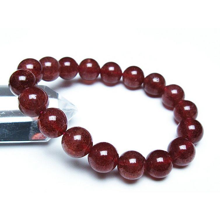 パワーストーン 天然石 アフリカンストロベリークォーツブレスレット 11mm t381-2414 : H.S.K STONE - 通販 - Yahoo!ショッピング