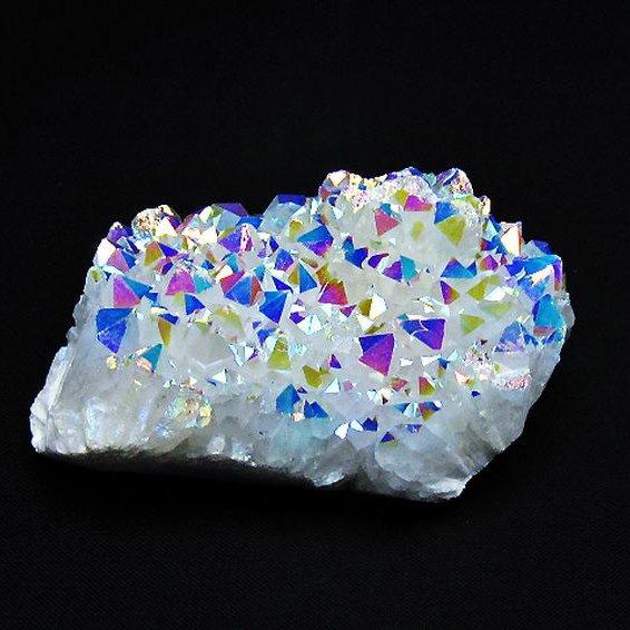 パワーストーン 天然石 レインボーオーラ水晶クラスター t693-4642 : H.S.K STONE - 通販 - Yahoo!ショッピング