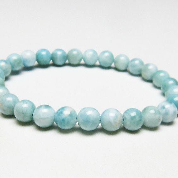 パワーストーン 天然石 ラリマーブレスレット 7mm t7-21635 : H.S.K STONE - 通販 - Yahoo!ショッピング