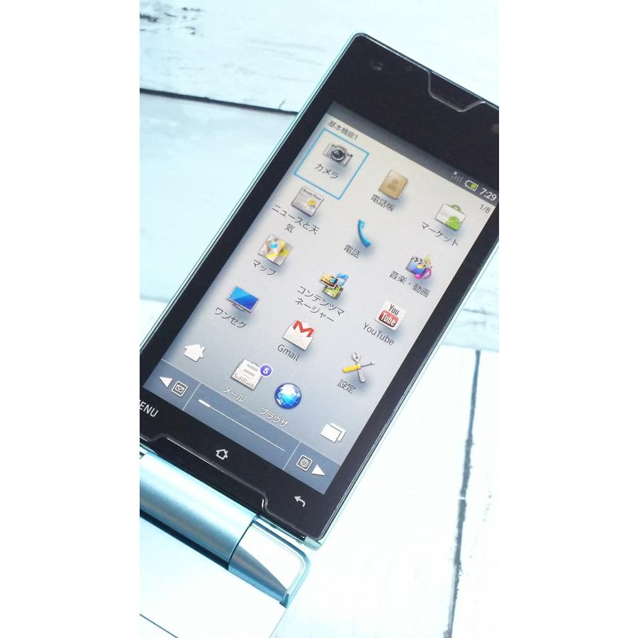 Softbank 007SH ブルー AQUOS PHONE THE HYBRID 本体 白ロム 536902 :20210526-0037 ...