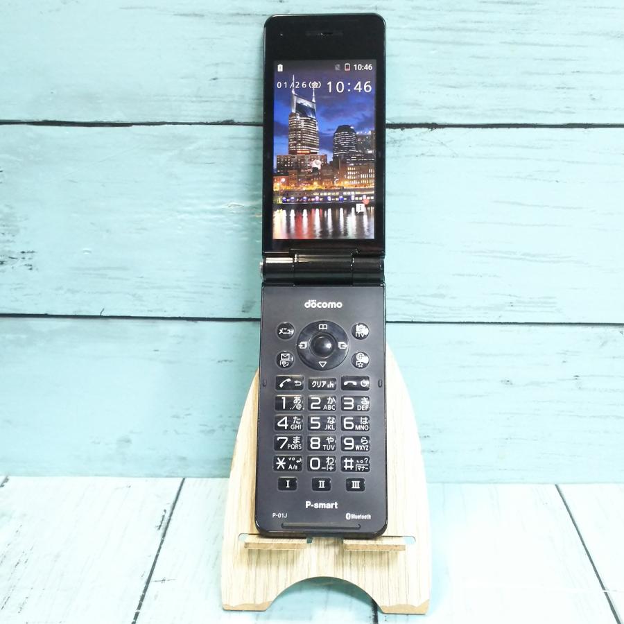 docomo Panasonic P-smart ケータイ P-01J ブラック 本体 白ロム SIMロック解除済み SIMフリー ...