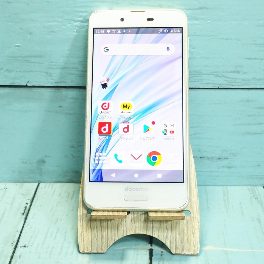 docomo SH-01K SHARP AQUOS sense 32GB シルキーホワイト 本体 白ロム SIMロック解除済み SIMフリー ...