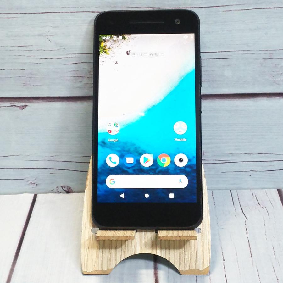 Y!mobile SHARP Android One S1 ブラック 本体 白ロム SIMロック解除済み SIMフリー 640224 ...