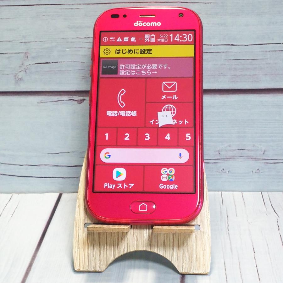 docomo F-01L 富士通 ピンク らくらくスマートフォン me 本体 白ロム SIMロック解除済み SIMフリー B797620 ...