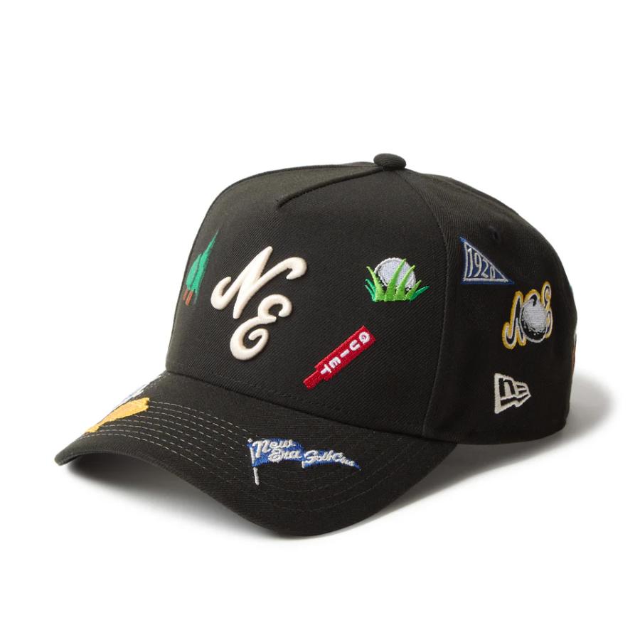 NEW ERA 2025FW GOLF 9FORTY A-Frame Golf Allover ブラック | ゴルフ 14669125 GF 940AF GFM ALLOVER ニューエラ ...
