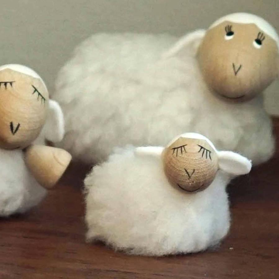 NORDIKA nisse ノルディカ ニッセ 白羊 (小) クリスマス オブジェ 飾り 木製 北欧 雑貨 置物 プレゼント ギフト 羊 ...