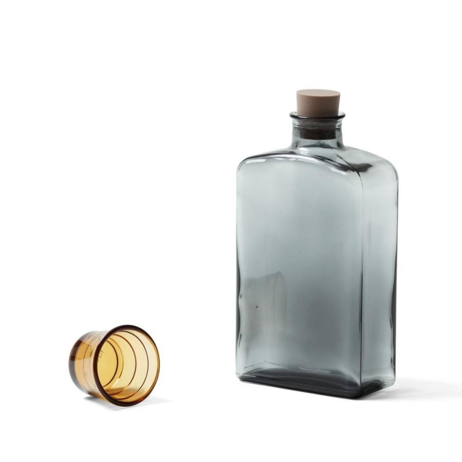 マウスウォッシュボトル ideaco MOUTH WASH BOTTLE イデアコ 詰め替えボトル 洗口液ディスペンサー 詰め替え容器 液体ハミガキ 詰替え瓶 400ml ガラス おしゃれ ...