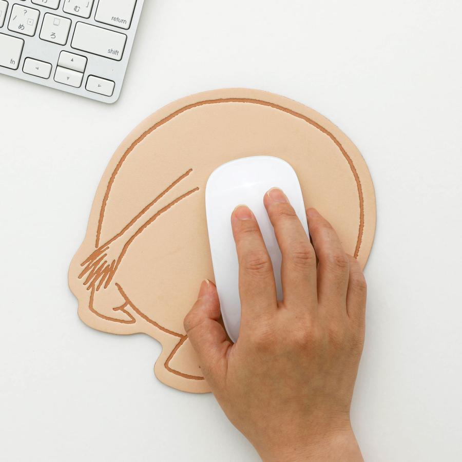 HIGHTIDE（ハイタイド） マウスパッド Moomin Leather Mouse Pad ムーミン レザーマウスパッド 革 本革 姫路 ...