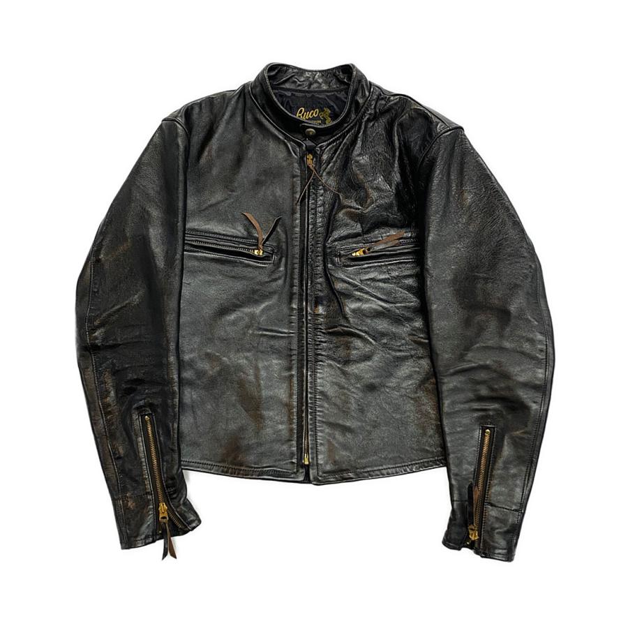ザリアルマッコイズ ライダースジャケット シングル ブラック BUCO J-100 メンズ SIZE 36 THE REAL McCOY’S 中古 : Rehello by BOOKOFF ...