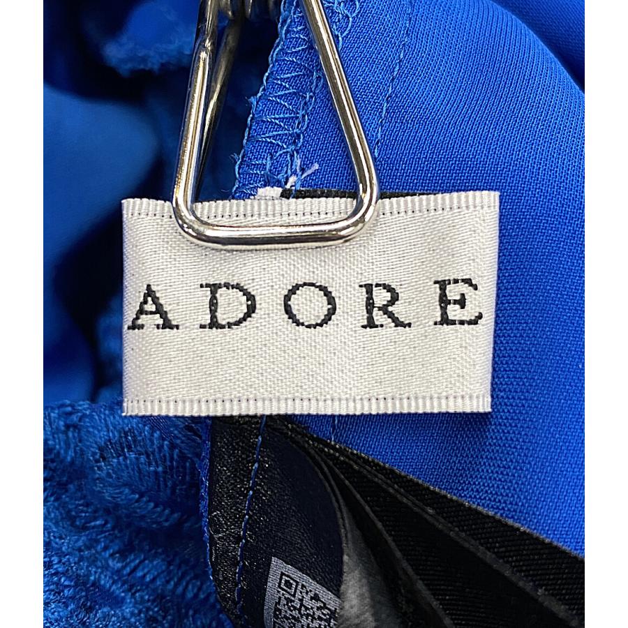 アドーア ビッグフラワーレースワンピース 半袖 ブルー インナー付き レディース SIZE 38 ADORE 中古 : Rehello by ...