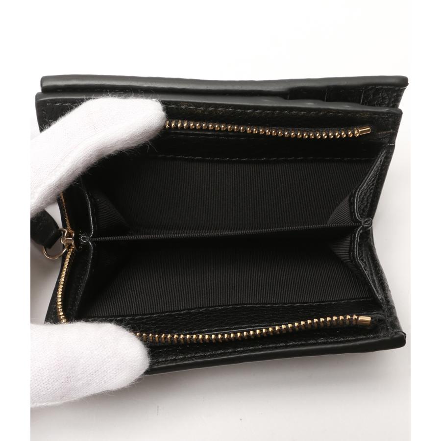 GUCCI（グッチ） 美品 二つ折り財布 GGエンブレム ブラック メンズ