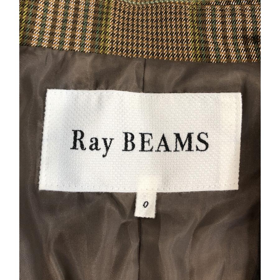 美品 レイビームス テーラードジャケット チェック柄 レディース (XS