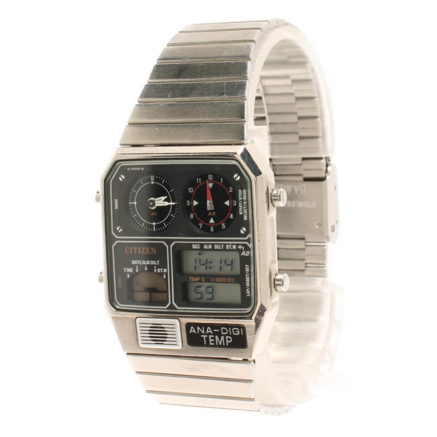 CITIZEN シチズン 腕時計 アナデジテンプ クオーツ ブラック CITIZEN シチズン 腕時計 アナデジテンプ クオーツ ブラック