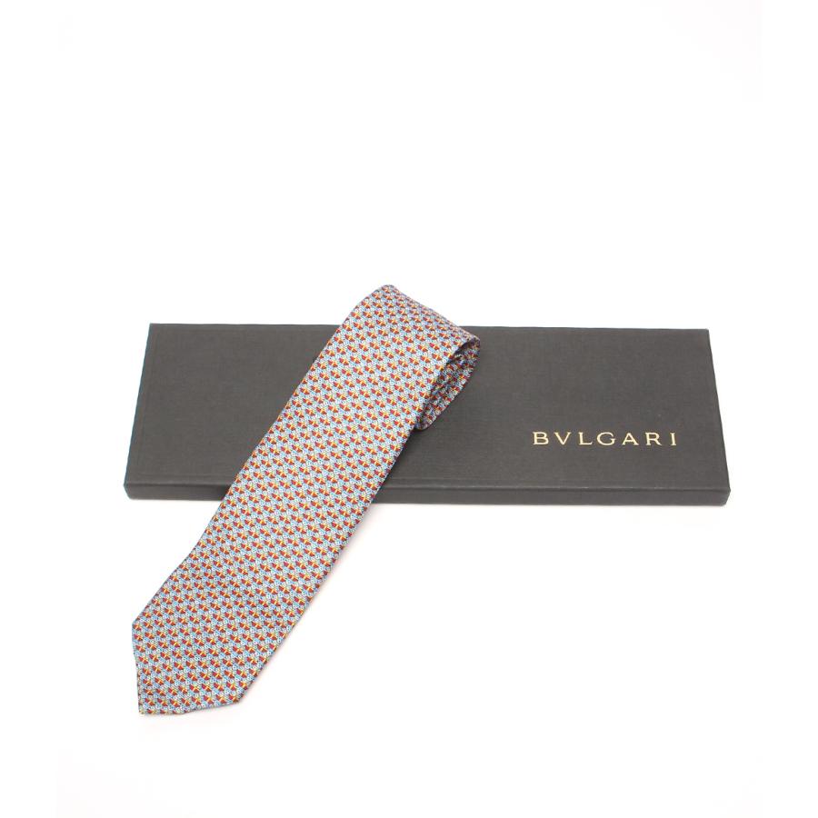 美品 ブルガリ ネクタイ シルク100% クマ柄 メンズ Bvlgari 美品 ブルガリ ネクタイ シルク100% クマ柄 メンズ Bvlgari