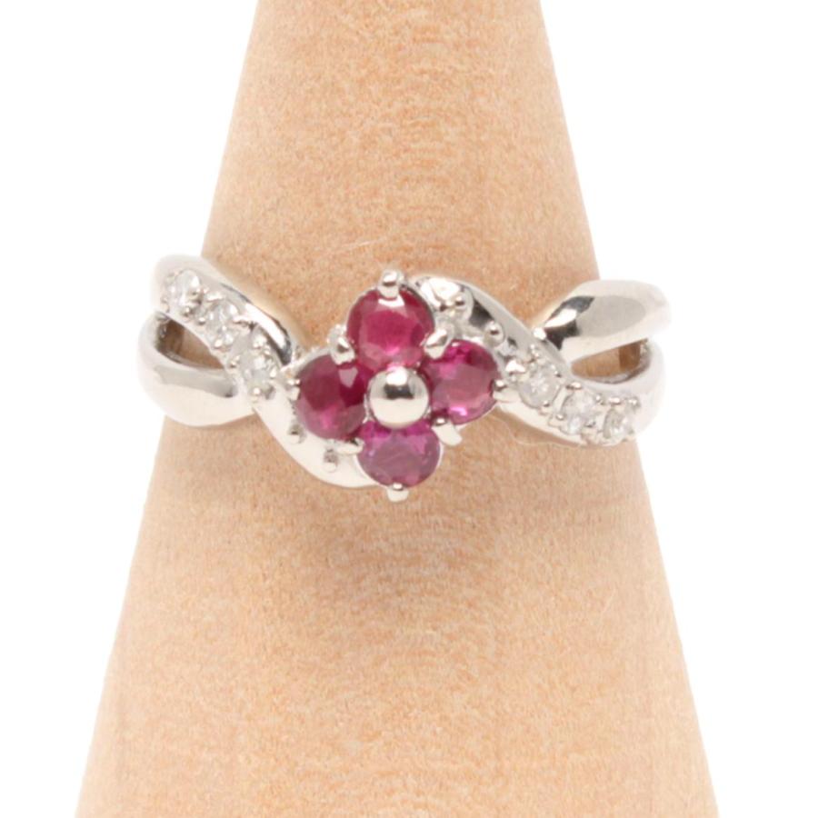 美品 リング 指輪 Pt900 ルビー0.47ct ダイヤ0.11ct レディース SIZE 11号 中古 : rc-itl8qc6numbe-thga : rehello by ...