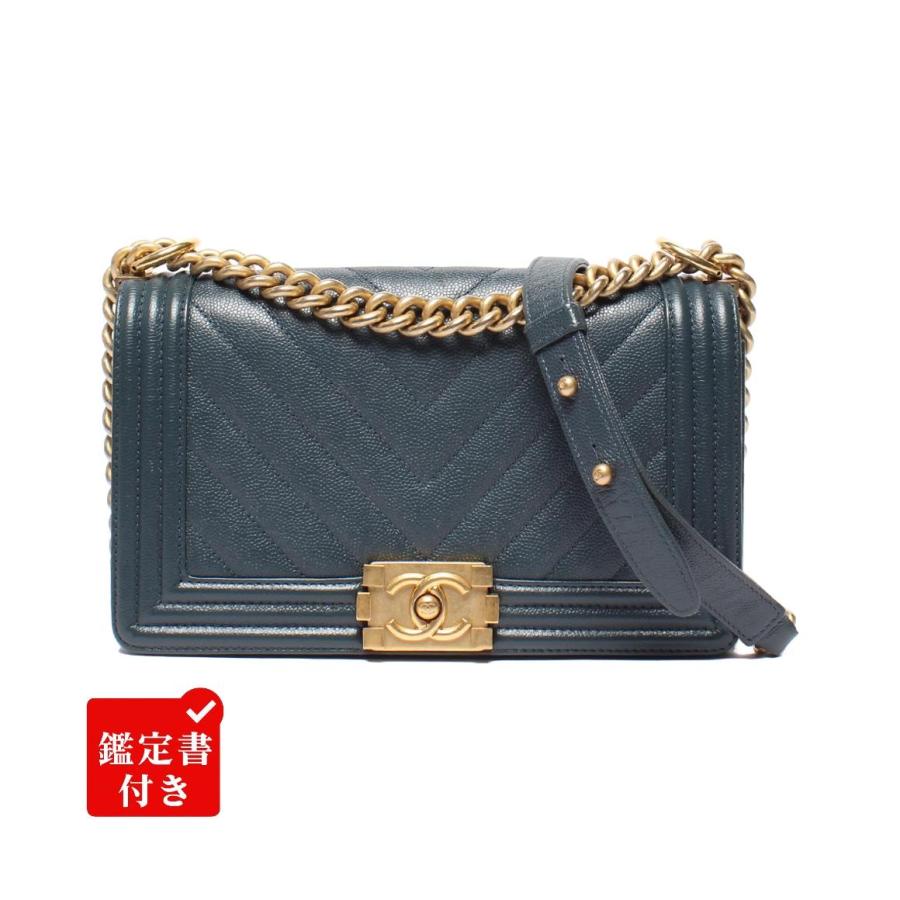 シャネル チェーンショルダーバッグ ボーイシャネル25 ゴールド金具 V