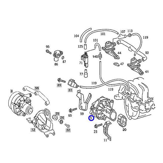 Mercedes-Benz エアポンプ メルセデスベンツ Eクラス W211 E240 E320 4マチック E500 M112 V6エンジン M113 V8エンジン : 藤田商会 - 通販 ...