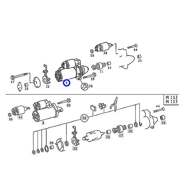 Mercedes-Benz セルモーター メルセデスベンツ Cクラス W202 C200 コンプレッサー C220 C230 スターター ...