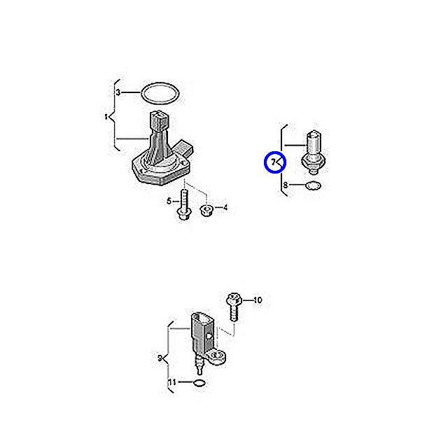 フォルクスワーゲン エンジンオイル プレッシャースイッチ 圧力センサー アウディ ゴルフ6(5K) ゴルフ7(5G) ニュービートル(16 ...