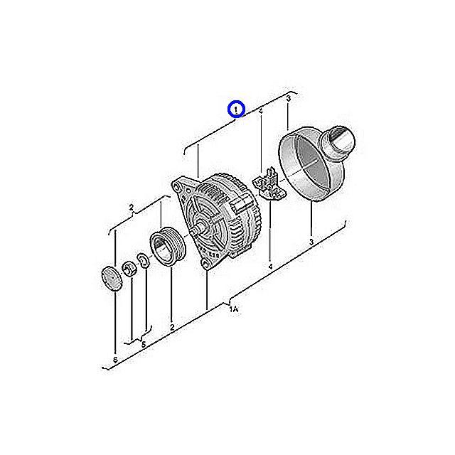 フォルクスワーゲン オルタネーター 140A シャラン 7NCAV 7NCTH 7NCZD 7NDLU SHARAN ダイナモ : 藤田商会 - 通販 - Yahoo!ショッピング