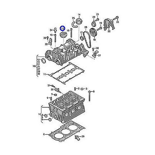 フォルクスワーゲン（Volkswagen） エンジン オイルフィラーキャップ ジェッタ 1KCAV JETTA : 藤田商会 - 通販 ...