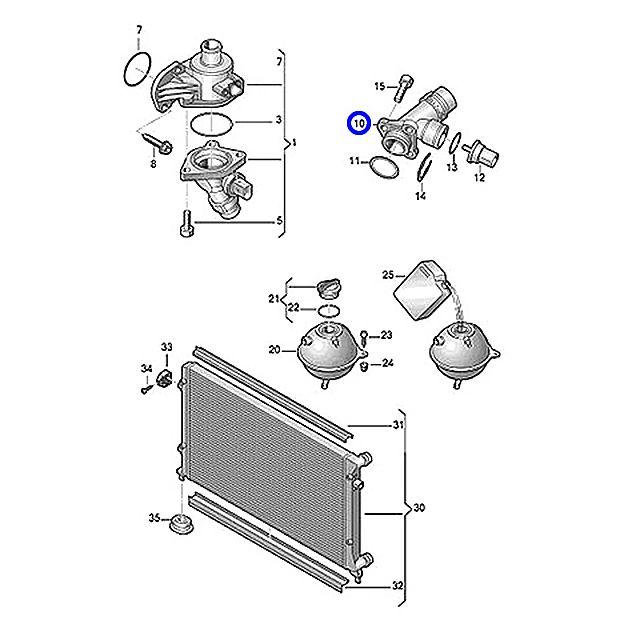 Audi ウォーターフランジ ウォーターハウジング アウディ A3 8PAXW 8PBLR 8PBLX 8PBVY ガスケット付 : 藤田商会 - 通販 - Yahoo!ショッピング