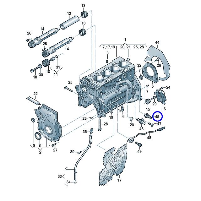 フォルクスワーゲン エンジンオイルプレッシャースイッチ 圧力センサー Vw Golf7 5g Passat 3g B8 Audi A3 8v