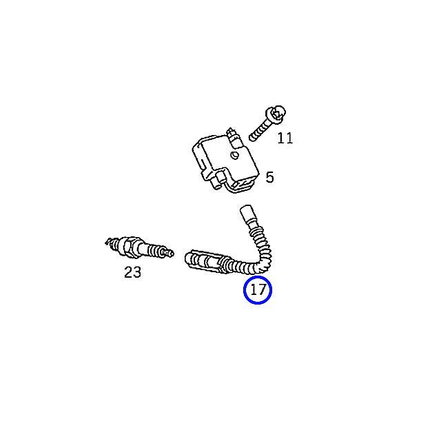 プラグコード 1本(刻印：K) メルセデスベンツ CLKクラス W209 CLK240 CLK320 CLK55AMG M112 V6エンジン M113 V8エンジン :1121500218 ...
