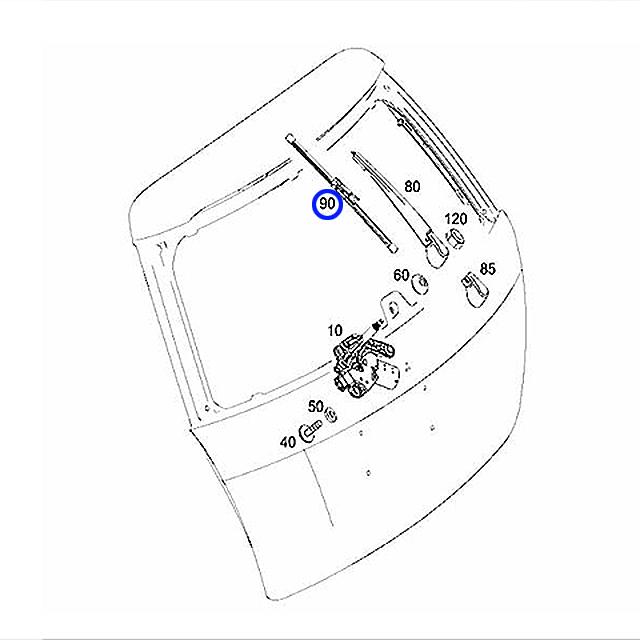 Mercedes-Benz ワイパーブレード リア メルセデスベンツ CLAクラス W117 CLA180 CLA250 : 藤田商会 ...