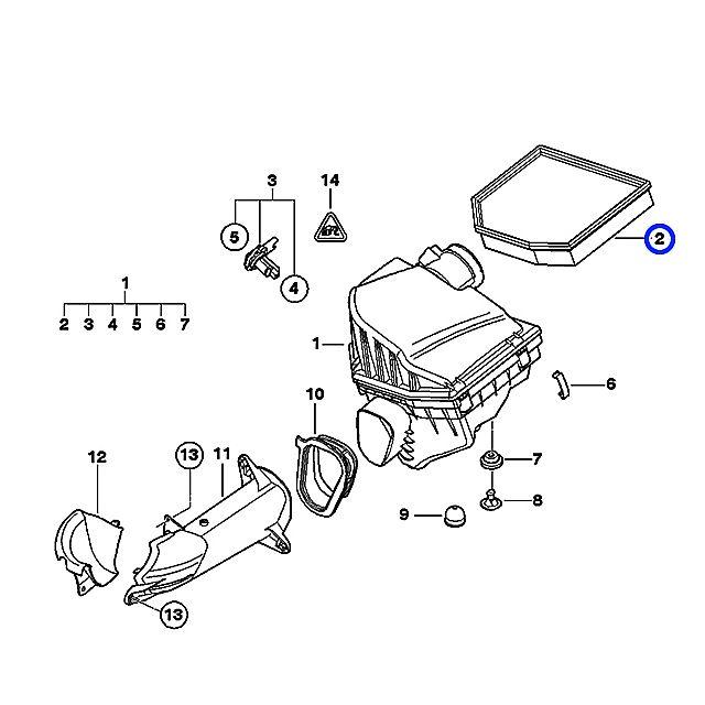BMW エアフィルター X3シリーズ E83 2.5si 3.0si PC25 PC30 N52 直6エンジン エアクリーナー : 藤田商会 - 通販 - Yahoo!ショッピング