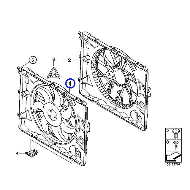 BMW ラジエター ラジエーター 電動ファンモーター 1シリーズ E82 E87 E88 116i 118i 120i 130i UC20 UD20 UD30 UE16 UF18 UF20 ...