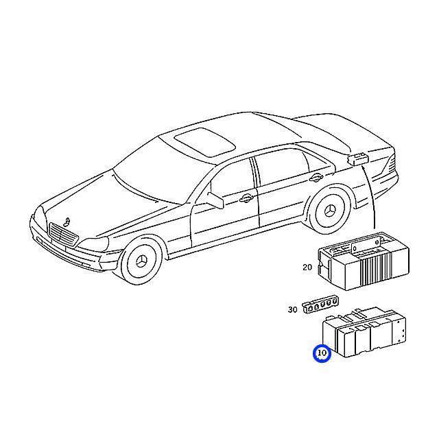 Mercedes-Benz 純正 ドアロック バキュームポンプ メルセデスベンツ Sクラス W220 S320 S350 S430 S500 S55AMG S600 S65AMG ...