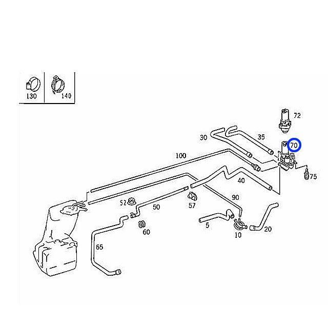 Mercedes-Benz ヒーターバルブ メルセデスベンツ Sクラス W220 S320 S350 S430 S500 S55AMG S600 S65AMG : 藤田商会 - 通販 ...