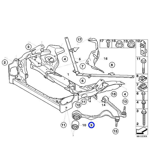 BMW ストラットアーム フロント 左側 1シリーズ E81 E82 E87 E88 116i 118i 120i 125i 130i 135i テンションロッド : 藤田商会 - 通販 ...