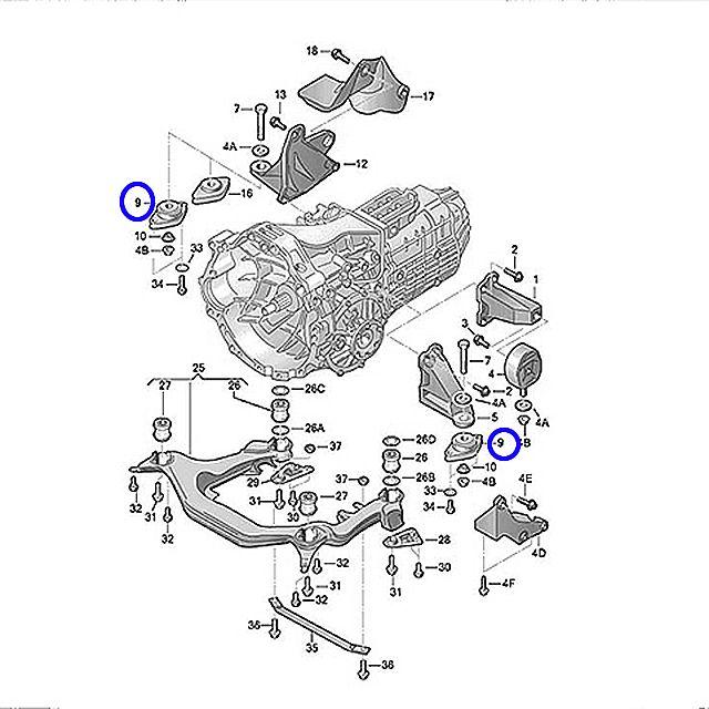 Audi ミッションマウント 左右共通(1個) アウディ A4 8DAAHF 8DABC 8DACKF 8DADR 8DAEBF 8DAGA 8DAGAF 8DAPS 8DAPSF 8DAPT ...