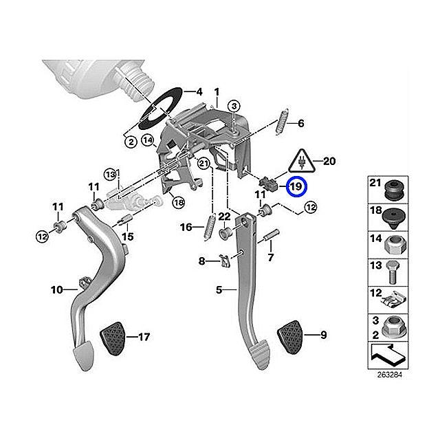 BMW ブレーキストップランプスイッチ 1シリーズ E82 E87 E88 116i 118i 120i 130i 135i UC20 UC30 UC35 UD20 UD30 UE16 ...