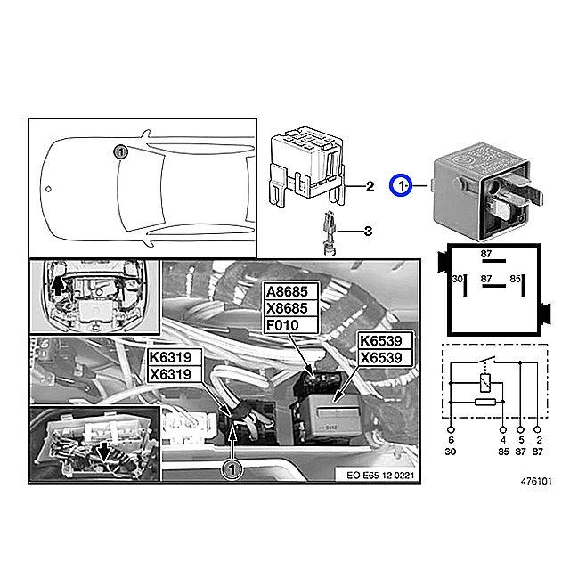BMW リレー ブルー X3シリーズ E83 2.5i 2.5si 3.0i 3.0si PA25 PA30 PC25 PC30 : 藤田商会 - 通販 - Yahoo!ショッピング
