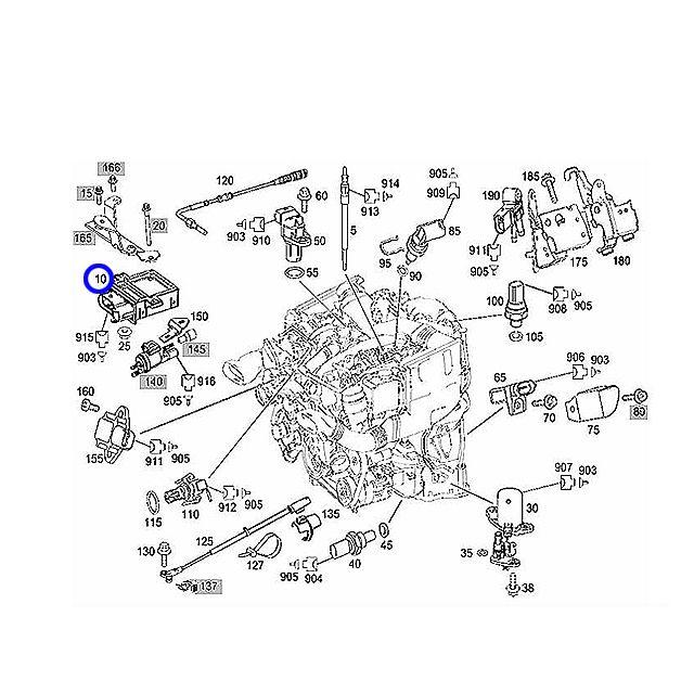 Mercedes-Benz グロータイムユニット(セラミック仕様グロー・プラグ用) メルセデスベンツ Mクラス W164 ML350D ...