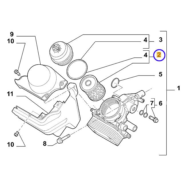 アルファロメオ エンジン オイルフィルター MITO ミト 955 955141 955143 95514P 955142 オイルエレメント : 藤田商会 - 通販 - Yahoo!ショッピング