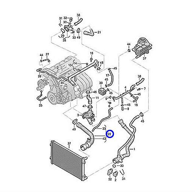 Audi ラジエター ラジエーター アッパーホース アウディ A4 8EALT 8EAMBF 8EBFB : 藤田商会 - 通販 - Yahoo!ショッピング