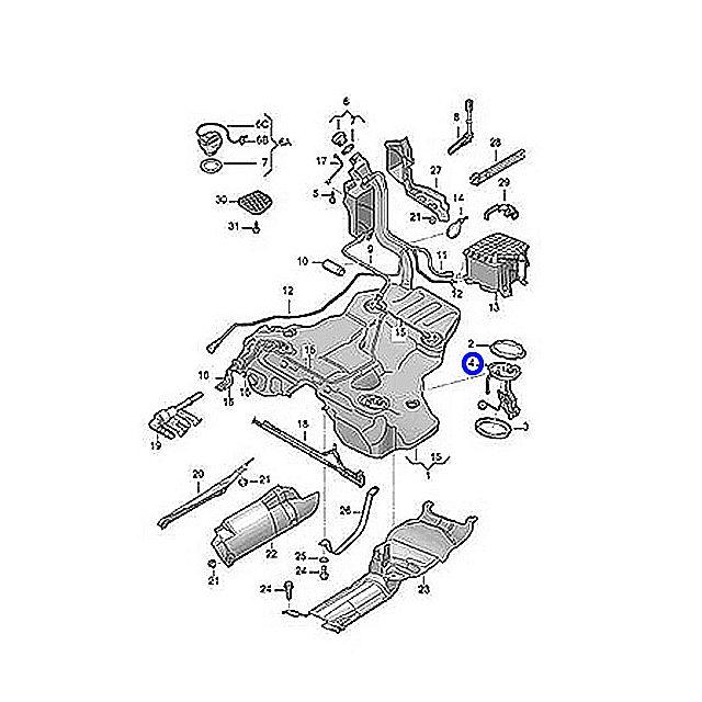 Audi フューエルレベルセンサー アウディ A4 S4 RS4 8EAMBF 8EASNF 8EAUKF 8EBBKF 8EBGBF 8EBWEF 8EBNSF 四輪駆動(4WD)車に適合 ...