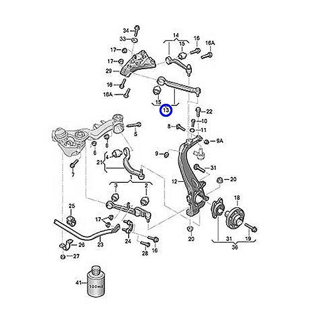 Audi アッパーアーム フロント 左側 前 アウディ A4 S4 RS4 8DADR 8DAPS 8DAPSF 8DAPUF 8EALT 8EAMBF 8EASNF 8EAUKF ...