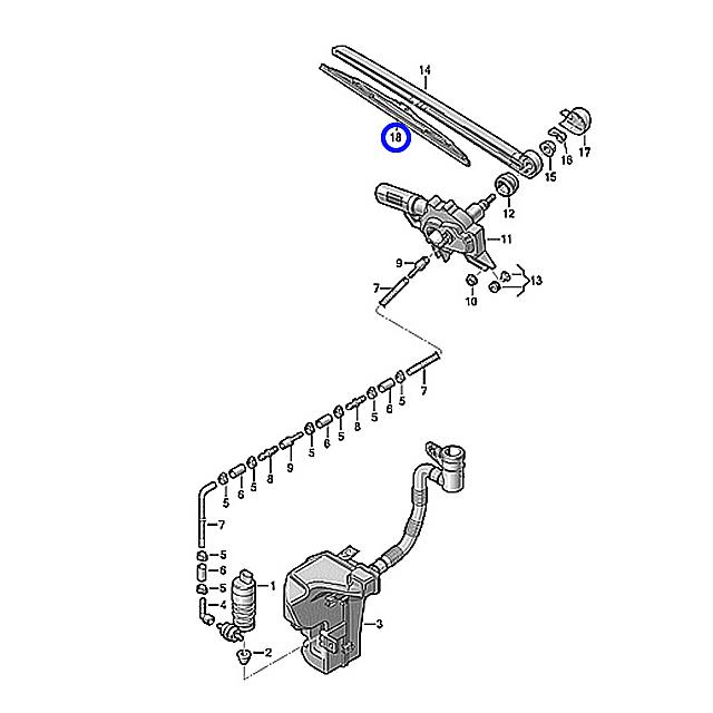 Audi ワイパーブレード リア アウディ A4/S4/RS4 8EALT 8EAMBF 8EASNF 8EAUKF 8EBBKF 8EBDV 8EBFB 8EBGBF 8EBNSF ...