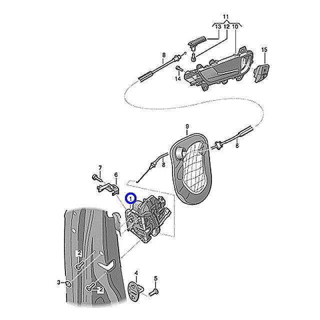 純正 ドアロック アクチュエーター フロント 右側 アウディ TT/TTS/TTRS(07y-14y) 8JBUBF 8JBWA 8JCCZF 8JCDA 8JCDLF 8JCEPF ...