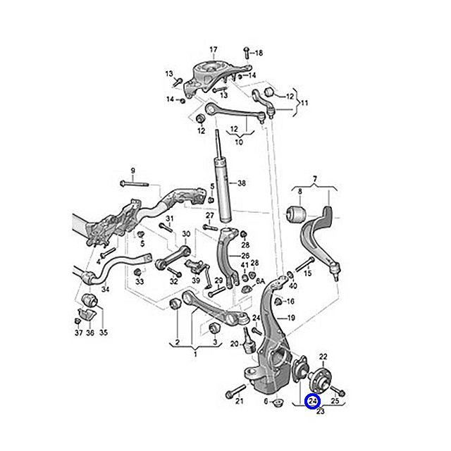 Audi ホイール ハブ フロント 左右共通(片側) アウディ A4 S4 RS4 8KCAB 8KCAKF 8KCALF 8KCDH 8KCDN 8KCDNA 8KCDNF 8KCFSF ...